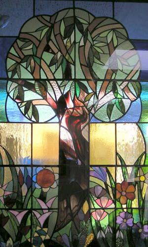 stained glass tree - Caryl hallet